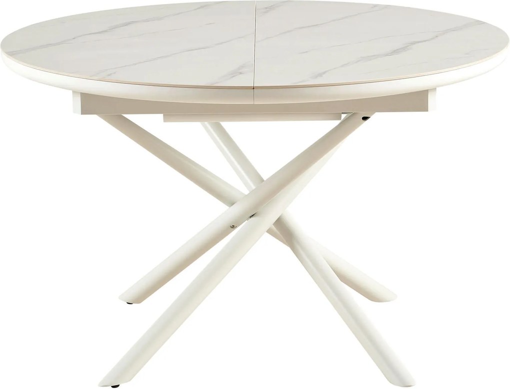 XXXLutz JÍDELNÍ STŮL, bílá, 120-160/120/76 cm MID.YOU - Jídelní stoly - 001769018002