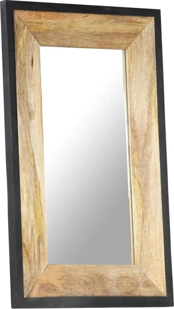 vidaXL Zrcadlo 80 x 50 cm masivní mangovníkové dřevo [321630]
