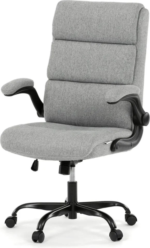 Kancelářské křeslo KA-K3104 BK, houpací mechanismus, černá látka (67 x 68) cm Šedá