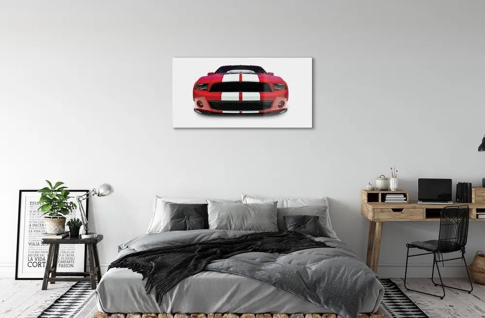 akrylový obraz Červené sportovní auto 100x50 cm