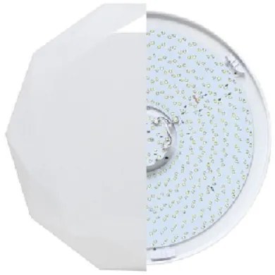 V-TAC ECOLITE DIAMANT 50W LED HUE stropní svítidlo s dálkovým ovládáním, WZSD-50W/LED N17