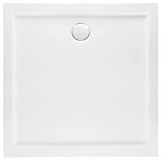 Polimat Čtvercová akrylátová sprchová vanička Goliat 80x80 (90x90) Barva: Bílá, Rozměry (cm): 90x90