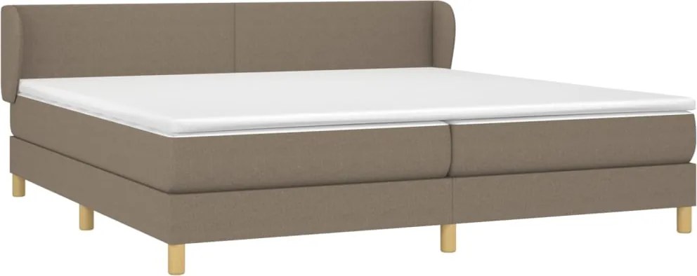 Box spring postel s matrací taupe 200x200 cm textil 3126673