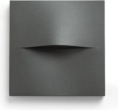 RED R13935 AKCE - BOBO SQ nástěnná antracitová 230V LED 3W IP65 3000K - RED - DESIGN RENDL