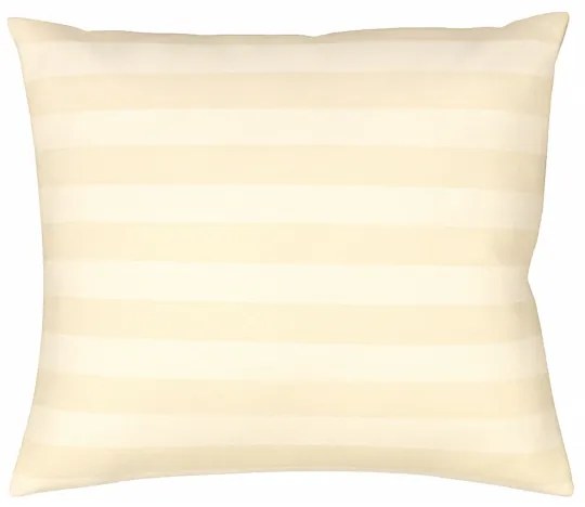 Dadka Povlečení atlas grádl šampaň proužek 2 cm  240x220, 2x 70x90 cm