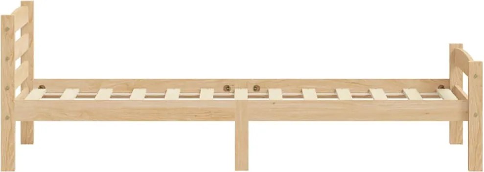 Rám postele masivní borové dřevo 100 x 200 cm 322062