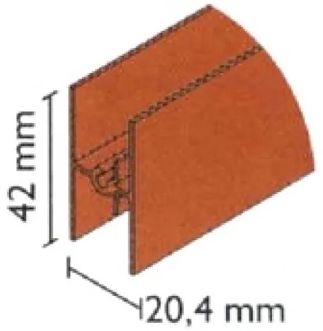 LAGUNA lišta RAM-MULTIOMEGA 3m rámová-příčka 18x28mm Al-černá mat