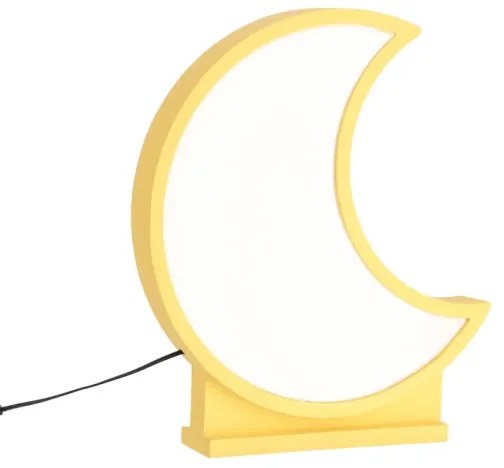 LED Dětská stolní lampa MOON LED/12W/230V žlutá
