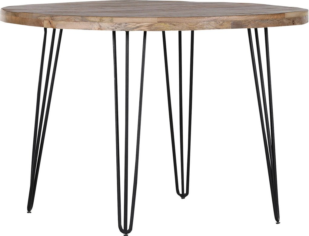 XXXLutz JÍDELNÍ STŮL, mangové dřevo, přírodní barvy, 105/105/76 cm Zandiara - Jídelní stoly - 002362076501