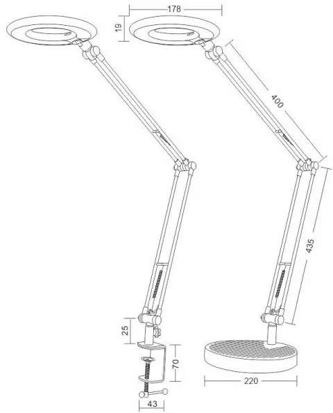 LED Stolní lampa BIANCA LED/8W/230V