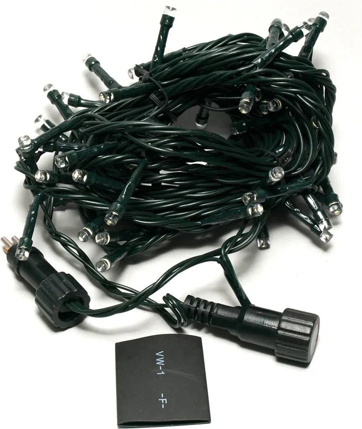 Hobby Line LED světelný řetěz, venkovní, 4 m, ledově bílá, 32 diod, tmavě zelený kabel, IP44, prodlužovací