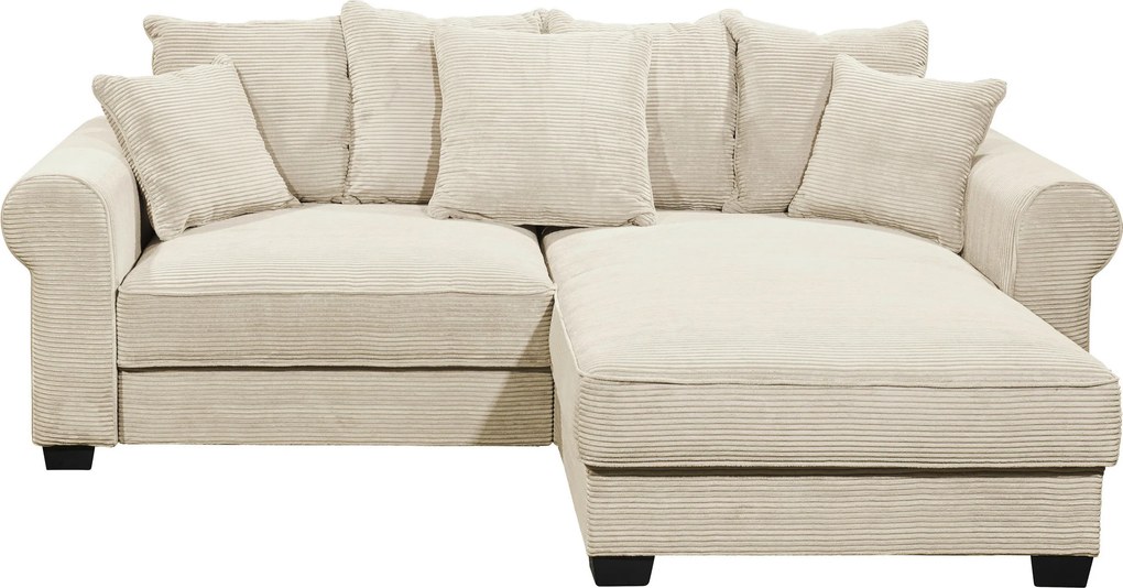 XXXLutz ROHOVÁ SEDAČKA, textil, krémová Landscape - Sedací soupravy - 002220047302