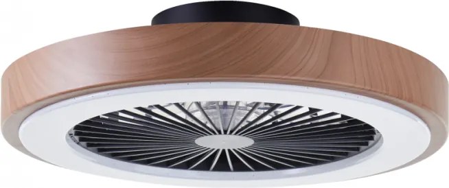 Brilliant G60060/09 Stmívatelné LED svítidlo SLIMLINE NATUR & reverzn VENTILÁTOR + funkce LED