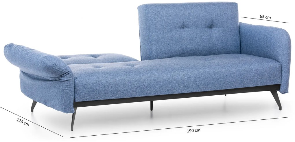 Hanah Home Rozkládací pohovka RON modrá 859FTN1368