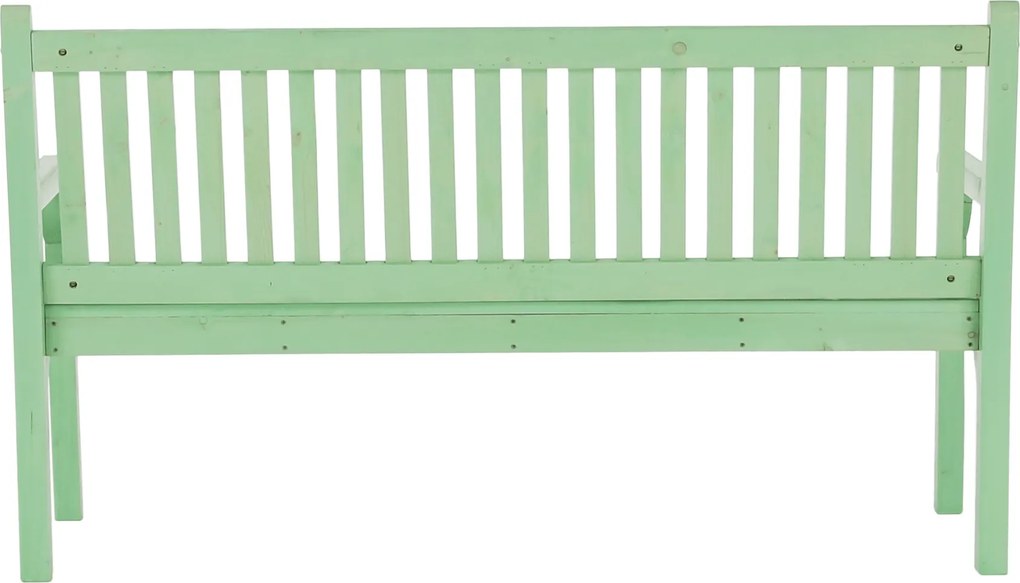 Kondela Dřevěná zahradní lavička, neo mint, 150 cm, KOLNA