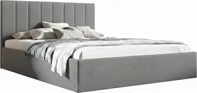 Eka Čalouněná postel LENY 160x200 cm Barva látky Trinity: Světle hnědá (Trinity 2306), Úložný prostor: Bez úložného prostoru