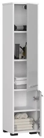 Koupelnová skříňka FIN 2D - bílá/metalic lesk