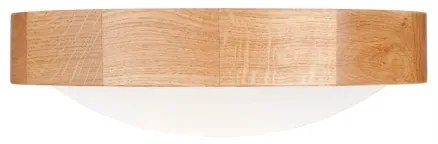 Stropní svítidlo OAK SLIM 1xE27/60W/230V dub pr. 27 cm