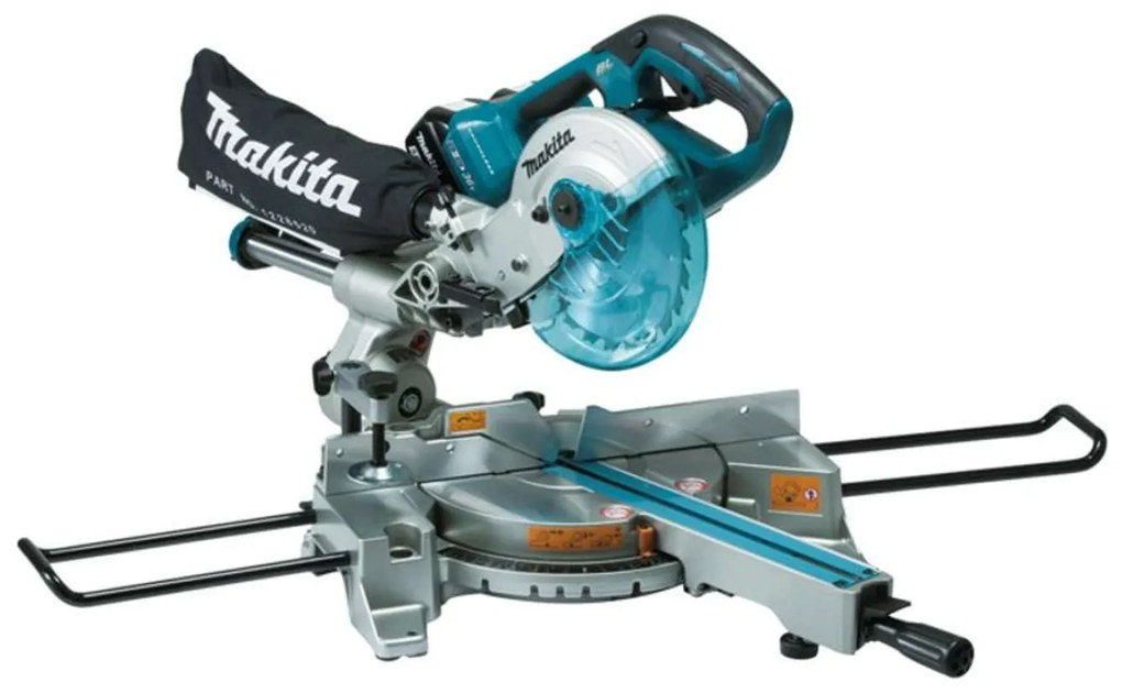 Makita Nářadí - 18V AKU pokosová pila 190 mm, 2x aku Li-ion LXT 5,0 Ah, nabíječka DLS714NPT2
