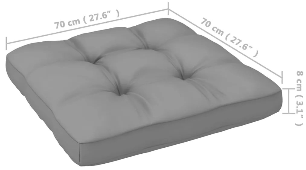 vidaXL Marketos 6dílná zahradní sedací souprava s poduškami masivní borovice