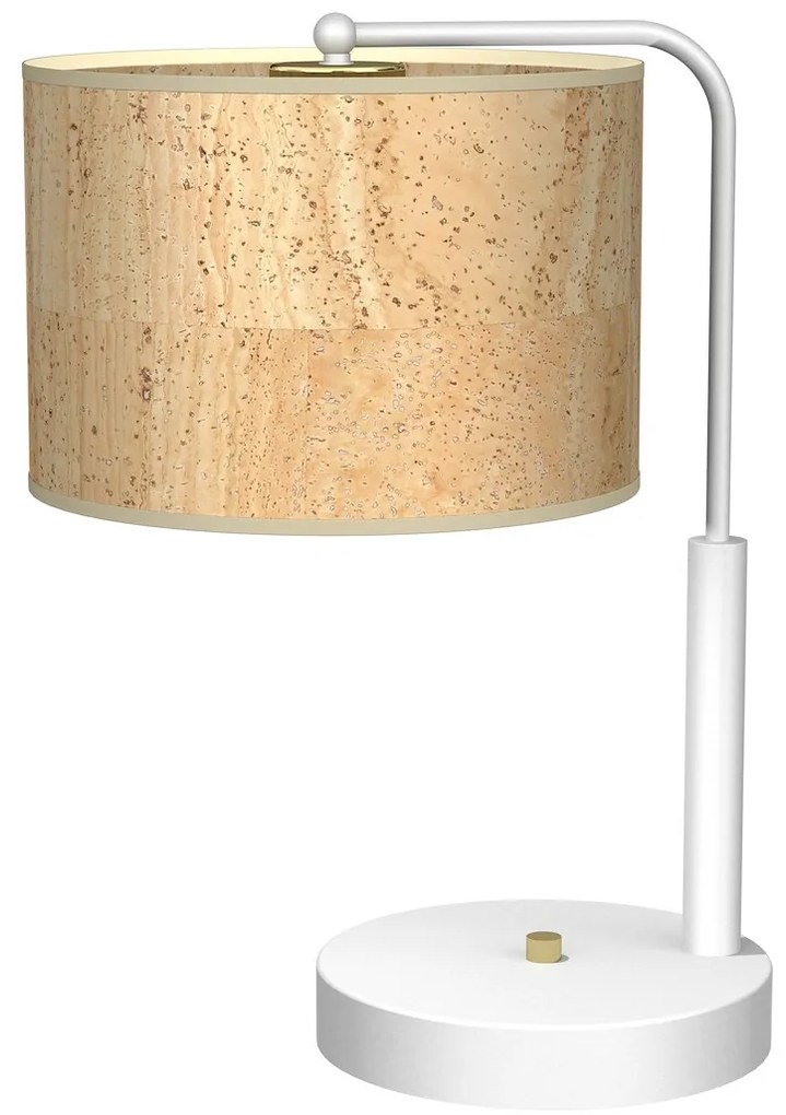 Stolní lampa Cork, 1x korkové stínítko, w