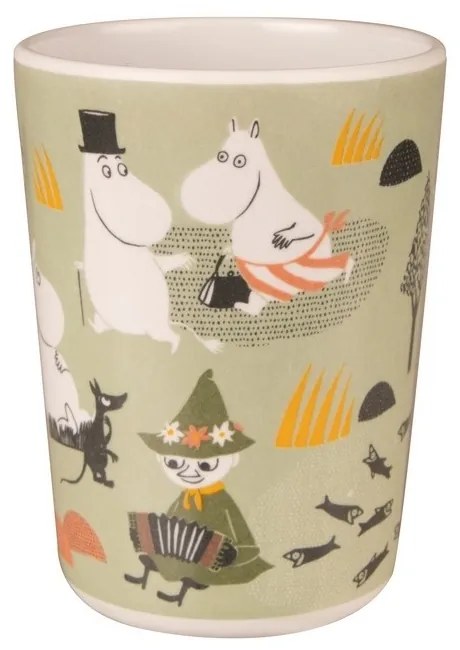 Melaminový hrnek Moomin Forest Walk grey 220ml, Martinex Finsko