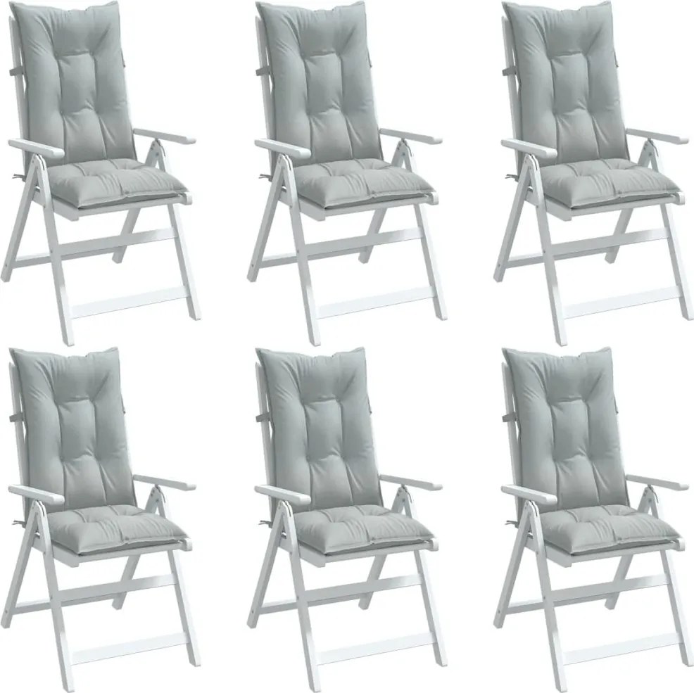 vidaXL Souprava polštářů pro vysokou židli 6 ks Polyester [4002357] Barva: melanžová světle šedá