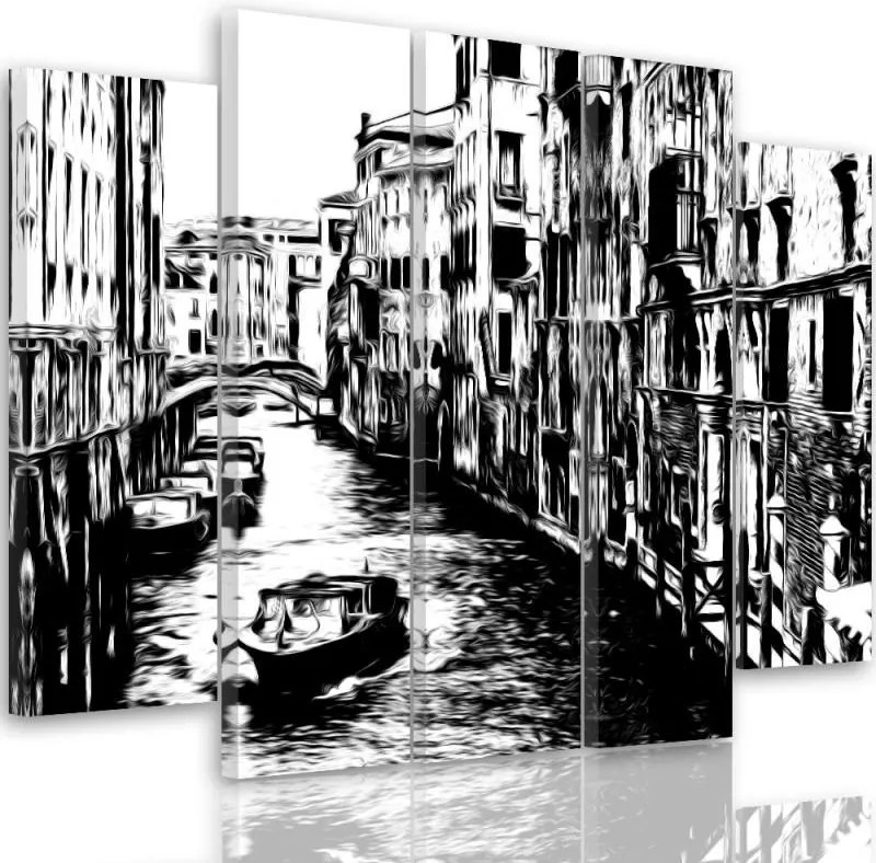 CARO Obraz na plátně - Venetian Canal 150x100 cm