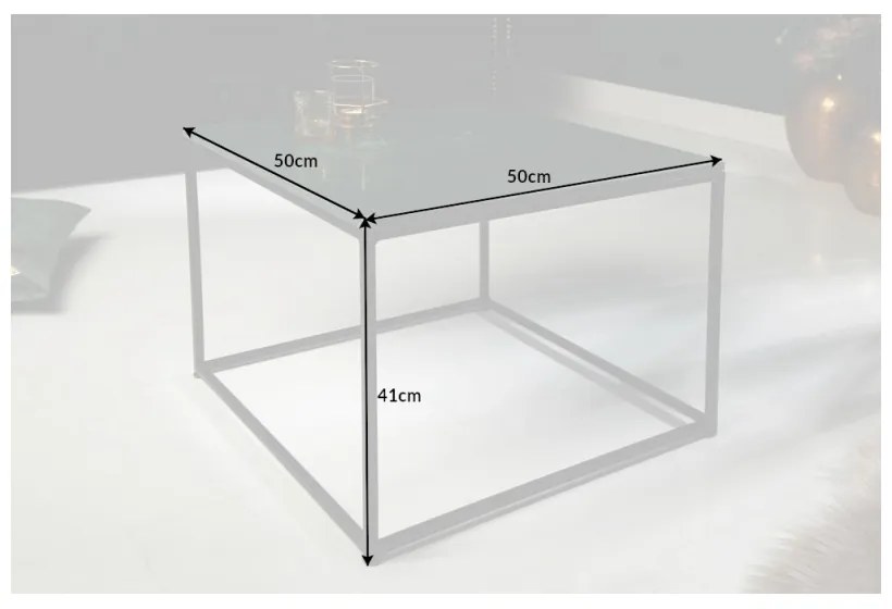Massive home | Konferenční stolek ELEMENTS NOBLES 50 CM zelený mramor