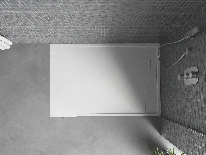Mexen Amon obdélníková sprchová vanička SMC 90 x 70 cm, bílá - 4F107090