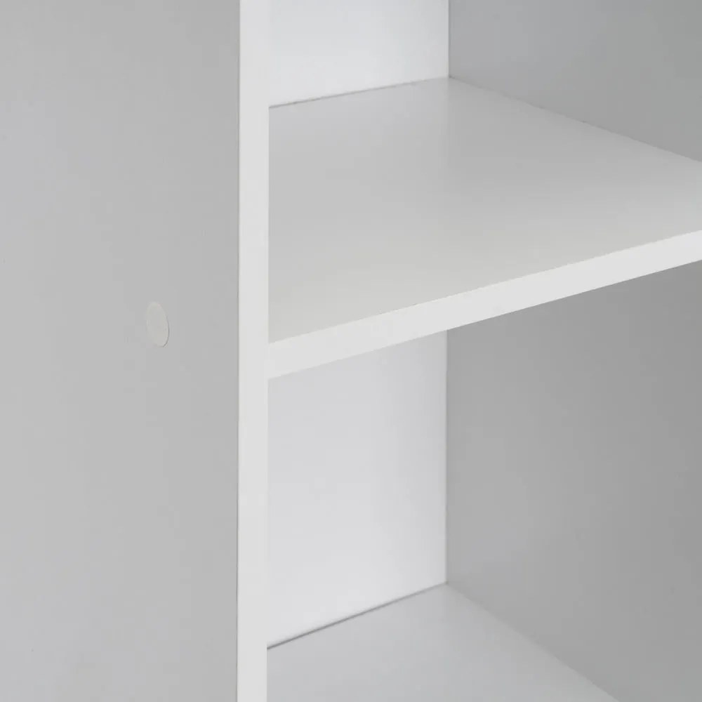 Bílá knihovna 30x106x24 cm Cube – Casa Selección