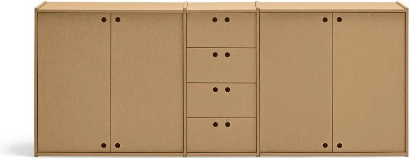 Komoda v přírodní barvě 197x80x40 cm Wally – Teulat