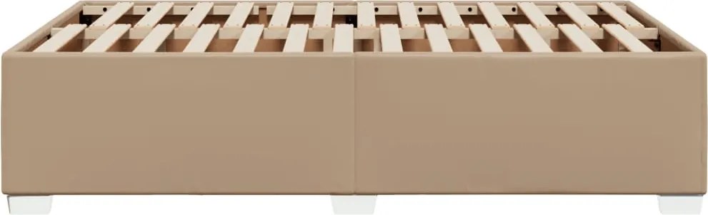Rám postele bez matrace cappuccino 120x190 cm umělá kůže 3284551