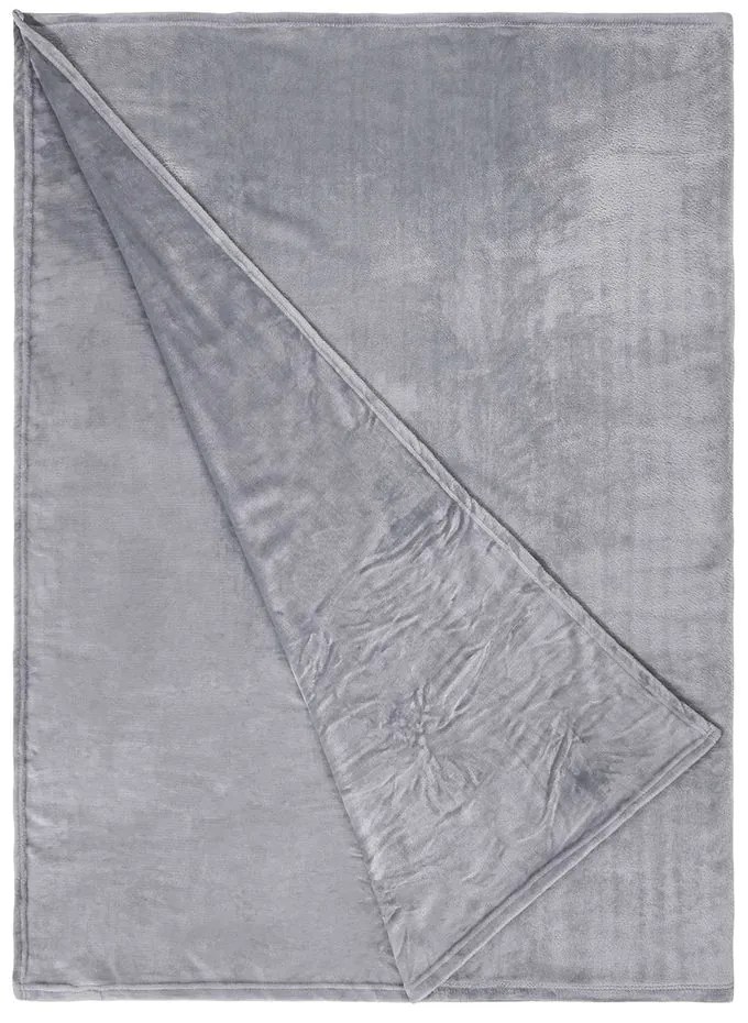 LAZY DAYS Flísová deka 200 x 150 cm - šedá