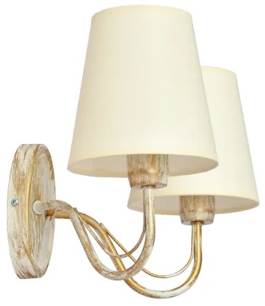 Nástěnná lampa MALBO 2xE27/15W/230V béžová