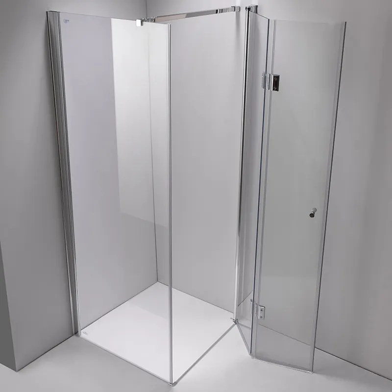 BPS-koupelny Čtvercový sprchový kout HYD-SK1180A 80x80 chrom/transparent - bez vaničky