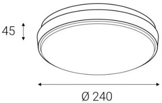 LED2 - LED Venkovní stropní svítidlo LUNA LED/25W/230V IP54 kulatý