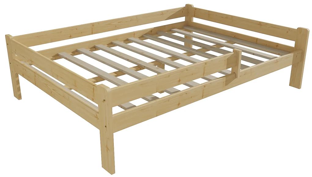 Vomaks Dětská postel DP 012 XL se zábranou Rozměr: 160 x 200 cm, Barva: barva bílá