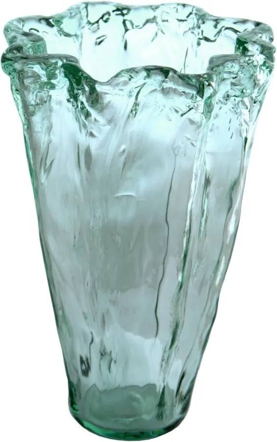 Modrá váza z recyklovaného skla (výška 30 cm) Pandora – Ego Dekor