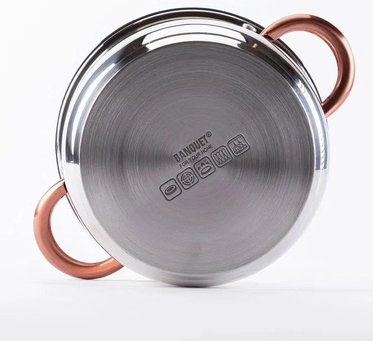 Sada nerezového nádobí SWING Copper 10 dílů
