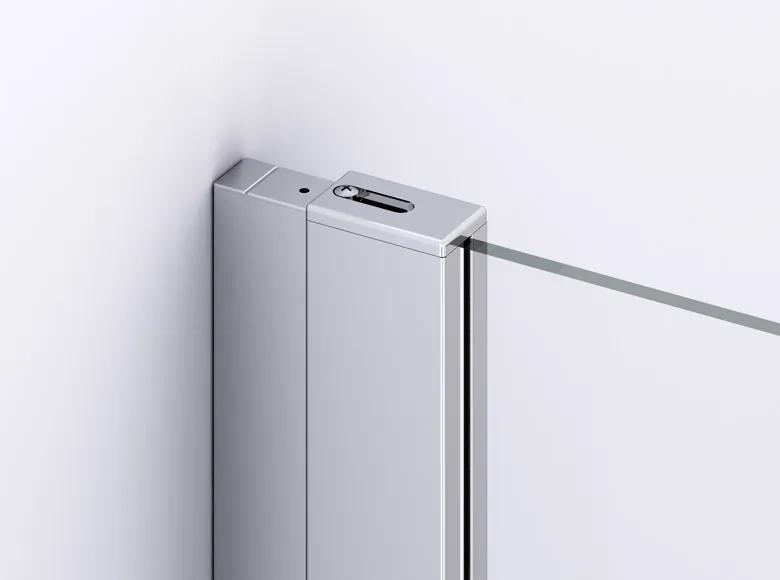 Sanswiss DIVERA D22T31 jednokřídlé sprchové dveře 90 cm Šířka: 900 mm, Profil: Aluchrom, Sklo: Hladké čiré