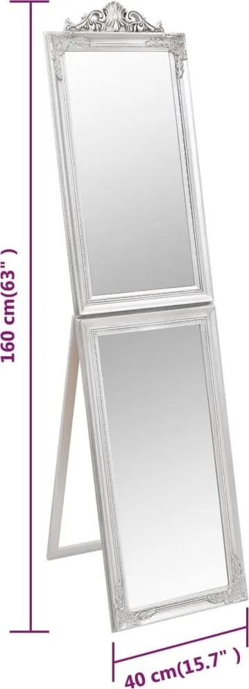 vidaXL Volně stojící zrcadlo 40 x 160 cm [351522] Barva: Černá