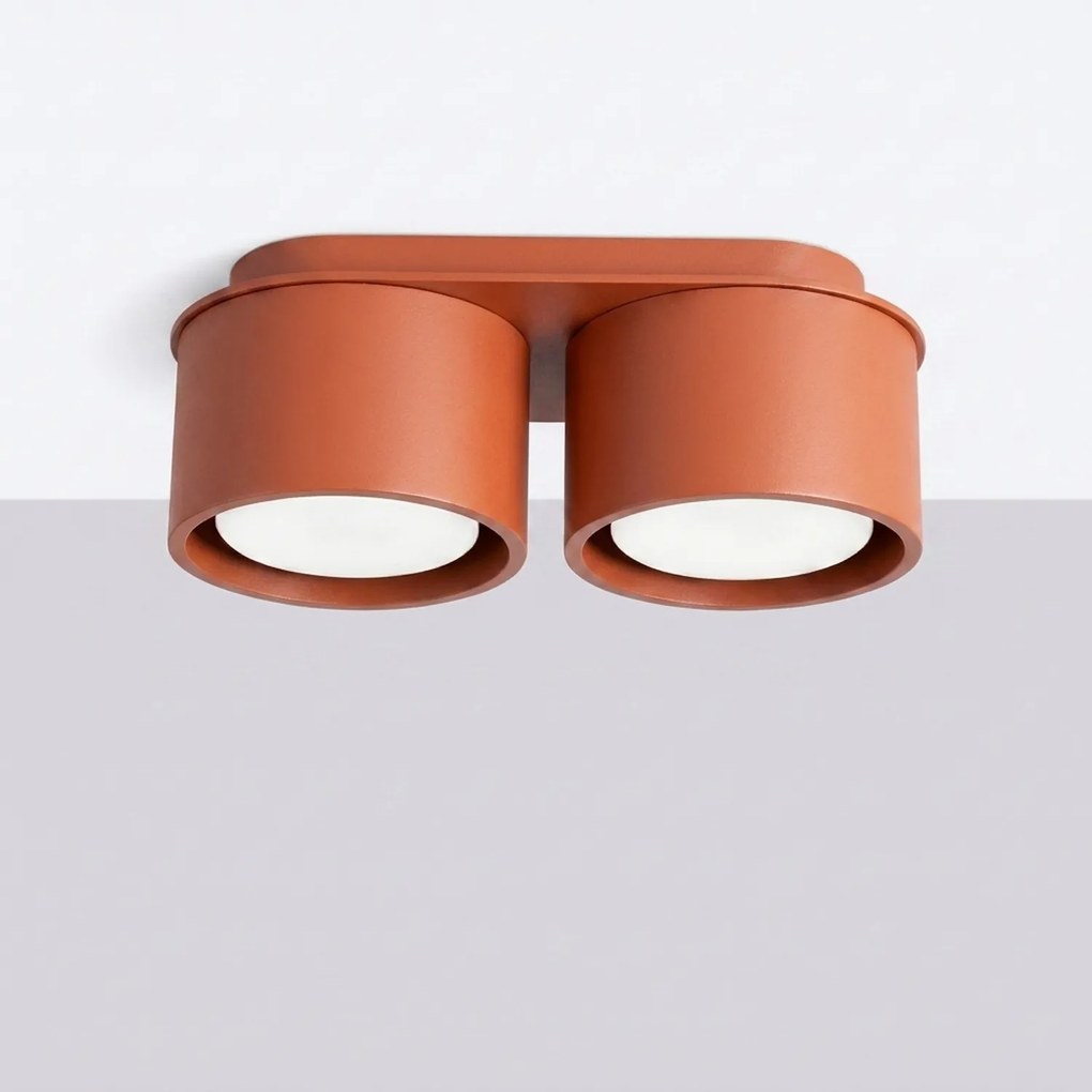 Sollux Lighting Stropní svítidlo MODO 2 okrově červené GX53