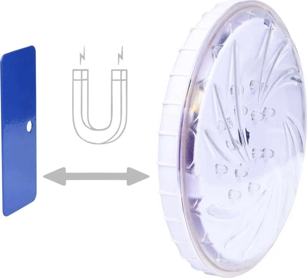 vidaXL Ponorné plovoucí bazénové LED světlo dálkové ovládání [92297] Barva: Bílá