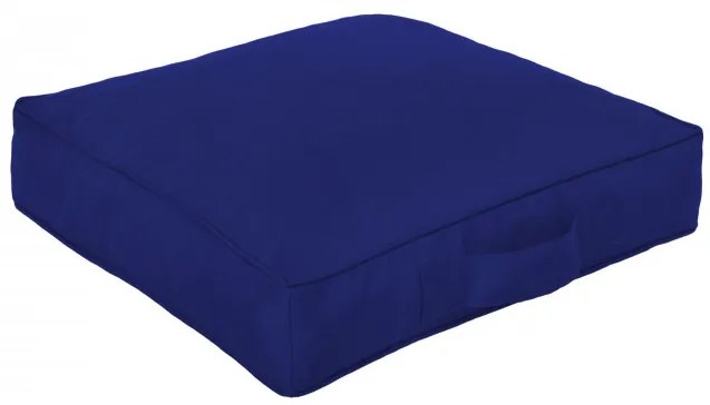 Čtvercový sedák - modrý nylon