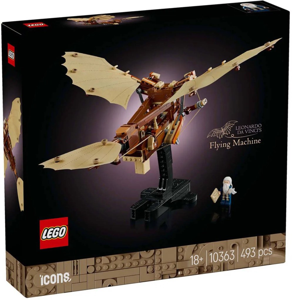 LEGO ICONS Létající stroj Leonarda da Vinciho 10363 STAVEBNICE 2210363