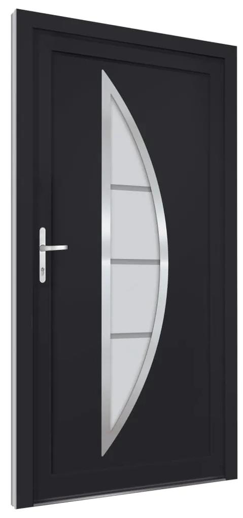 Vchodové dveře antracitové 98 x 200 cm PVC,  3187875
