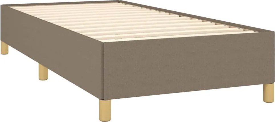 Box spring postel s matrací taupe 80x200 cm textil 3128641