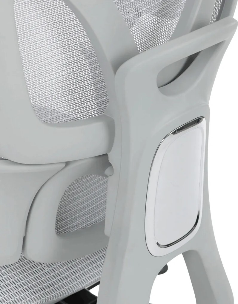 Ergonomická kancelářská židle EXECUTIVE - šedá síťovina