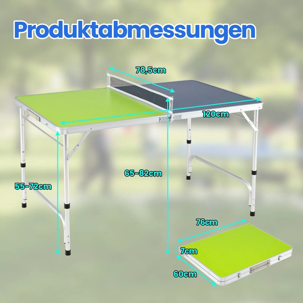 Costway Přenosný stolní tenis skládací mini set na stolní tenis pro děti